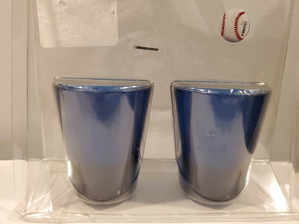 NY Mets MLB Set Of Two Glass Shot Glasses BLUE New In Package | eBay