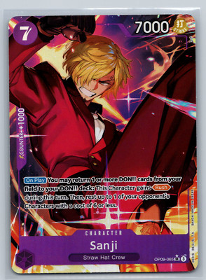 One Piece TCG Sanji OP09-065 SR Alt Art Emperors in the New World ...
