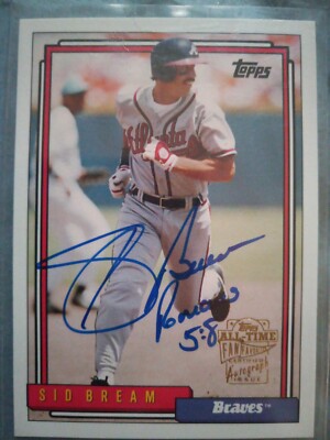 2005 Topps Archives Fan Favorites Auto Sid Bream #FFA-SB Auto RARE CARD ...