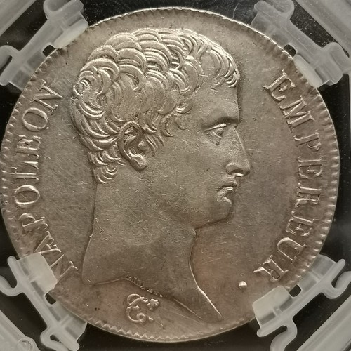5 FRANCS ARGENT YEAR 13 A PARIS NAPOLEON EMPEROR (GENI UNC CLEANING ...