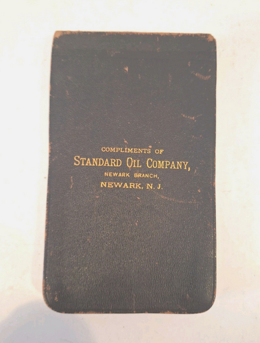 1903–1904 Standard Oil Company Newark NJ Branch Leather Notebook ...