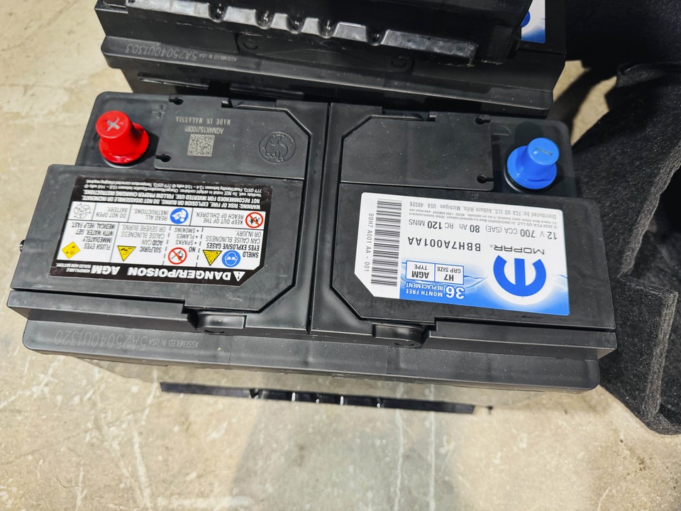 Genuine Battery Mopar AGM Storage BBH7A001AA For 11-24 Jeep Grand ...