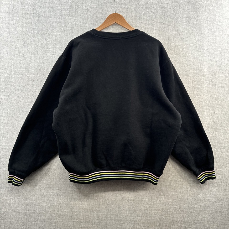 Teddy Fresh Marvel Sweater Mens 2XL Black Thor Long Sleeve Fleece Lined ...