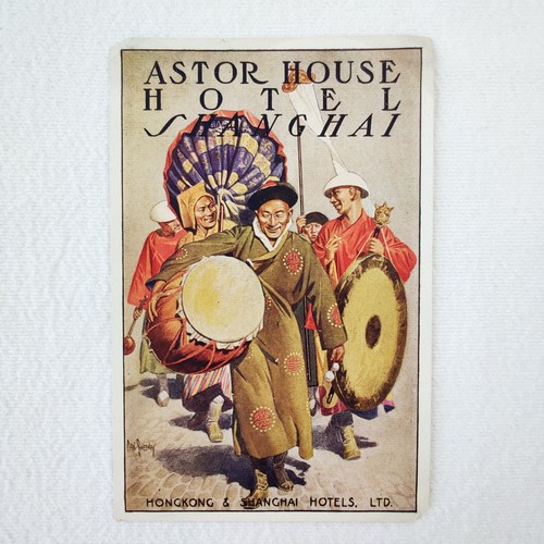 Vintage Astor House Hotel Shanghai Luggage Label Dan Sweeney Original ...