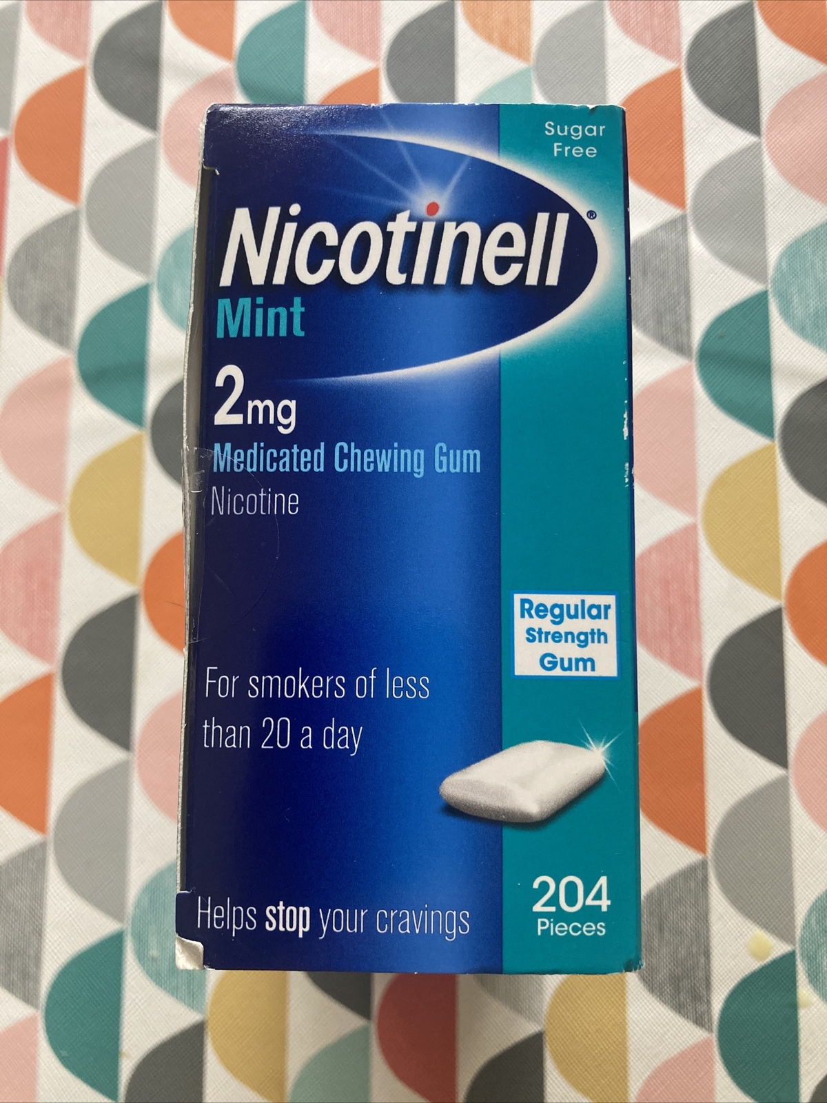 Nicotinell Stop Smoking Aid Nicotine Gum, 2mg, 204 Pieces Mint Flavour ...
