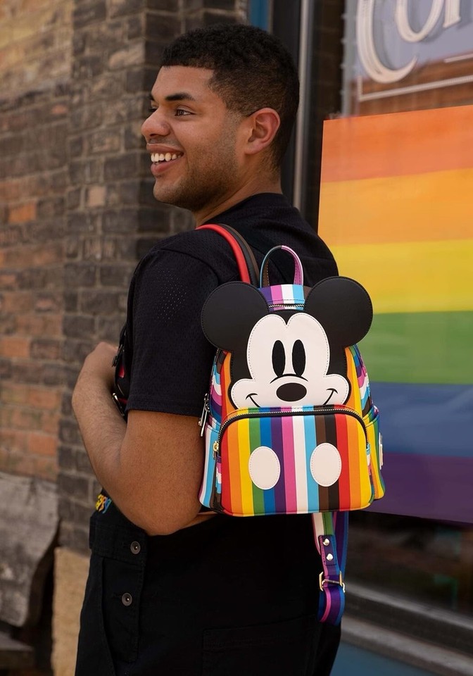 NWT Mickey Mouse Disney Loungefly Pride Rainbow Mini Backpack | eBay