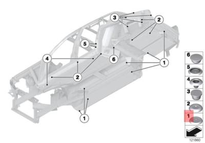 Genuine Blind Plug x5 pcs BMW MINI ROLLS-ROYCE ZINORO BMW I Alpina ...
