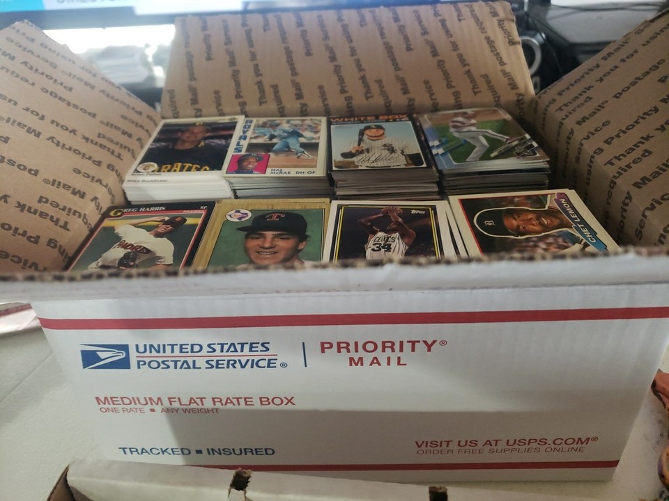 Sports Card Collection - Medium Flat Rate Box Lot 38 | eBay