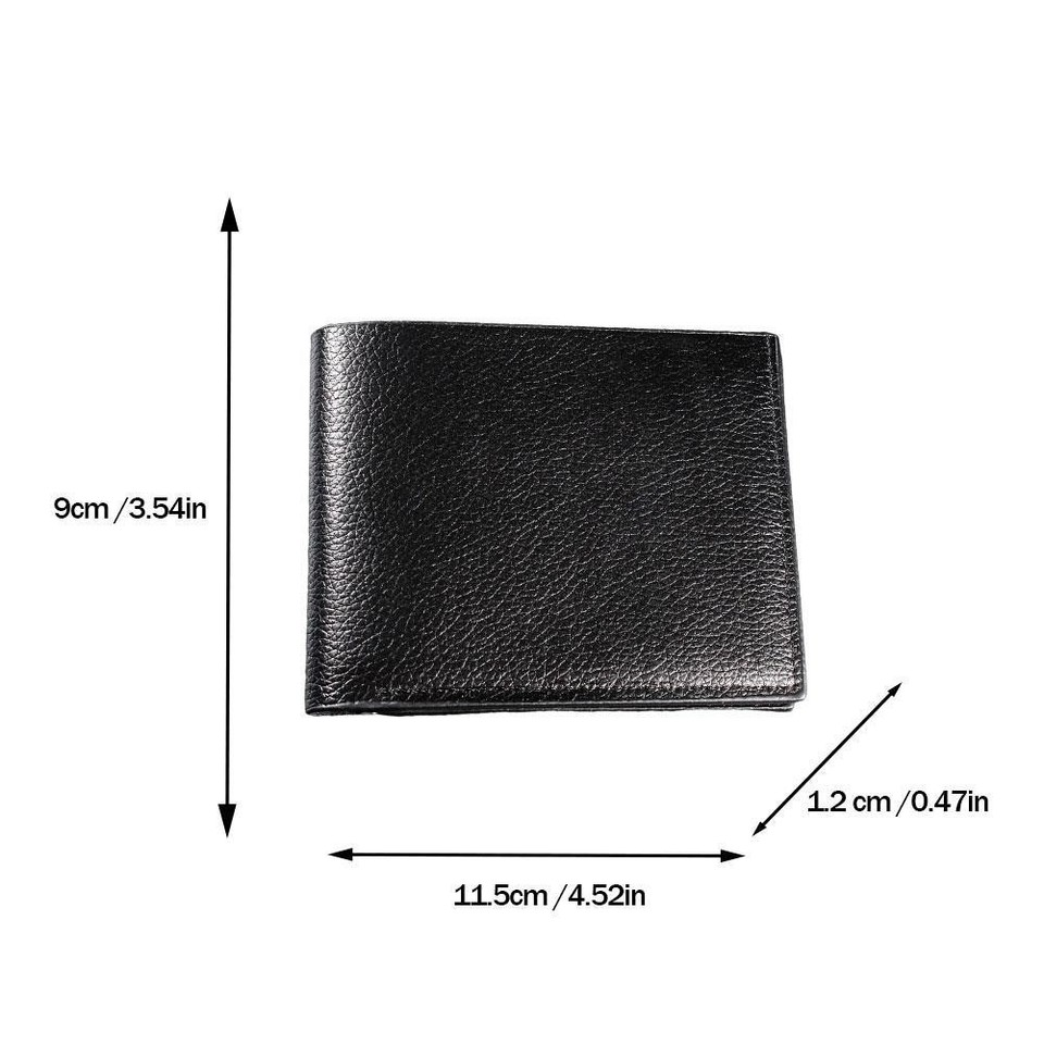 Genuine Leather Men Wallets Real Cowhide Wallet For Man Black Walete ...