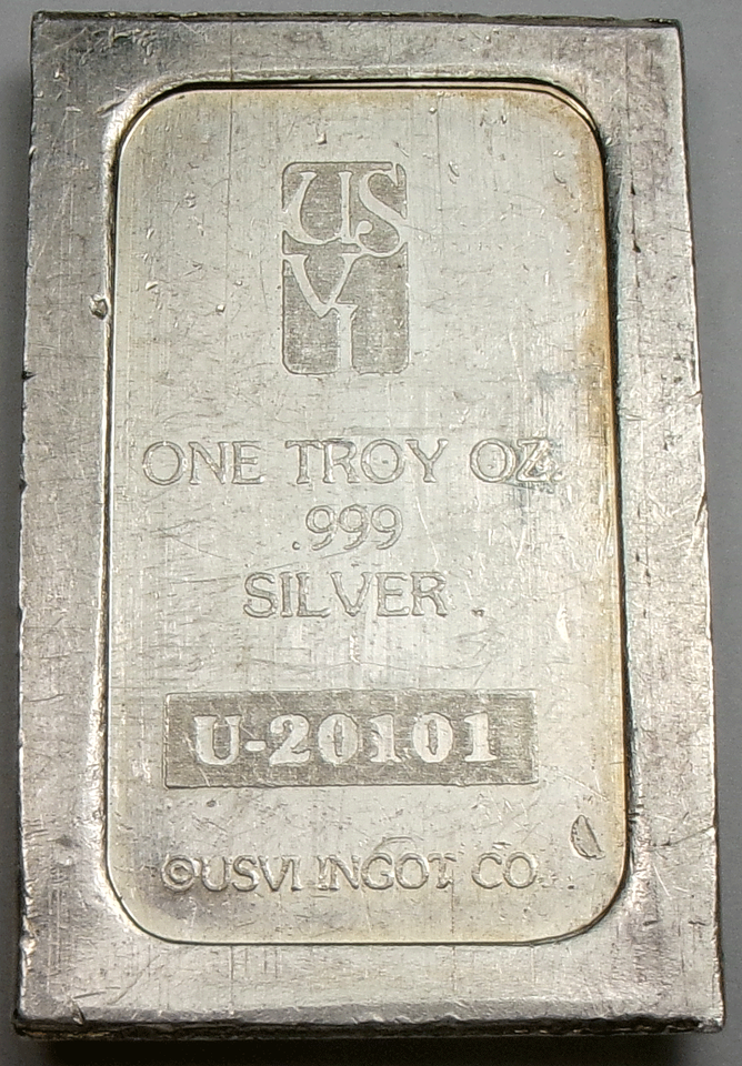 1981-85 USVI A-Mark Precious Metals Hershey Bar Stacker 1 Oz 999 Fine ...
