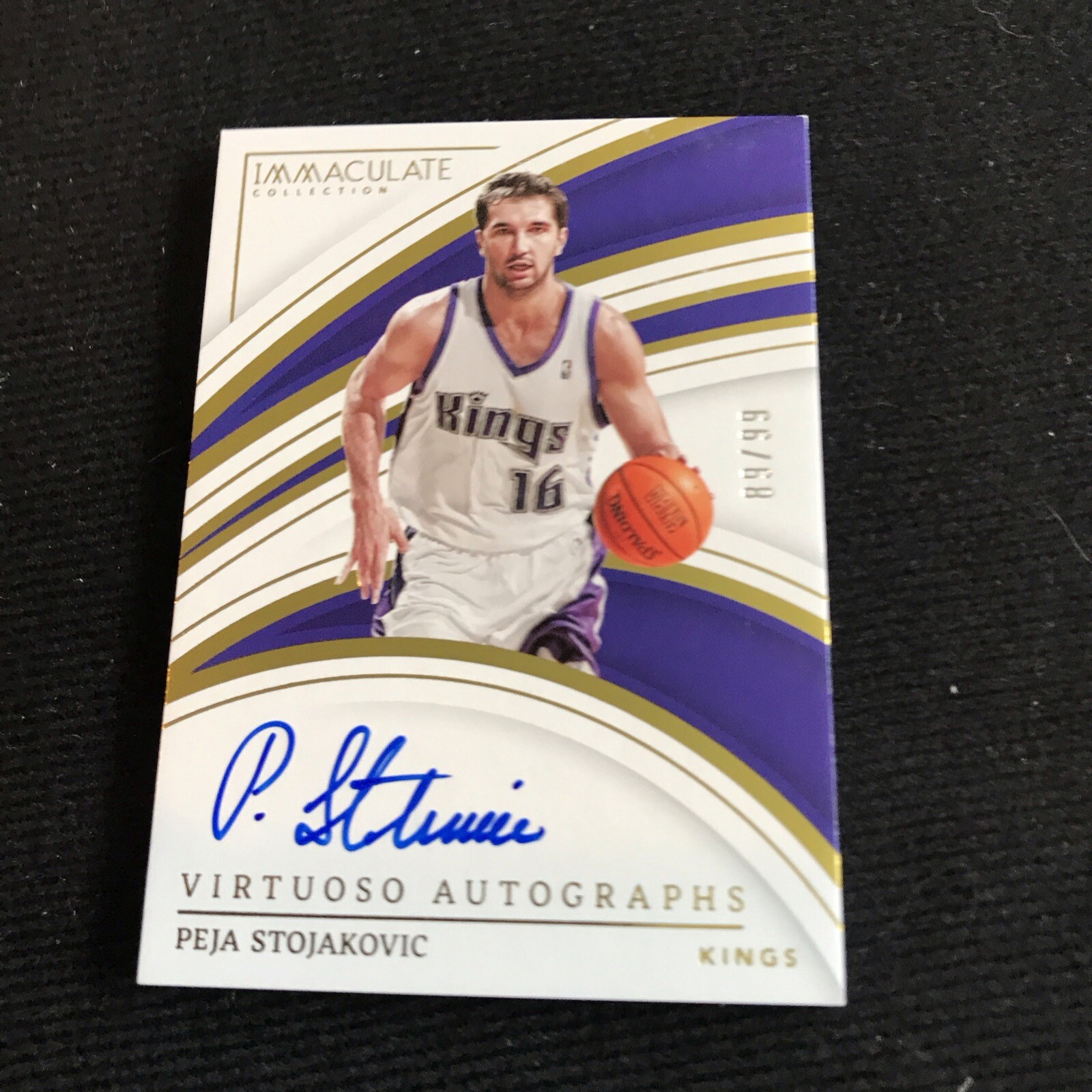 2022-23 Immaculate Peja Stojakovic Virtuoso Auto Autograph #89/99 #PJS ...