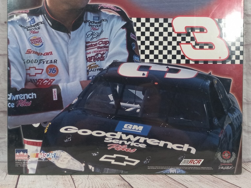 Dale Earnhardt 3 - 16×20 2000 Nascar Starline POSTER on Cardboard ...