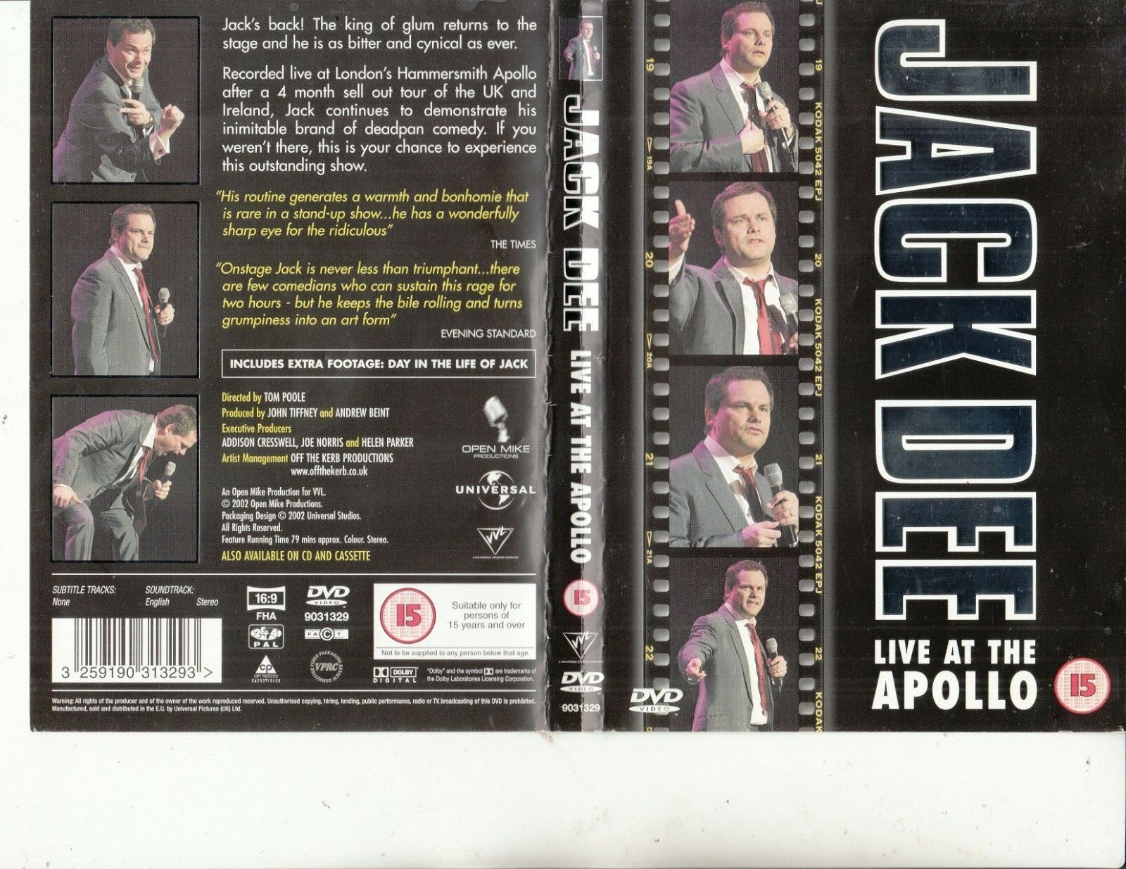 Jack Dee-Live At The Apollo-2002-Music JD-DVD | eBay