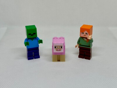 LEGO Minecraft Minifigures Lot of 3 | eBay