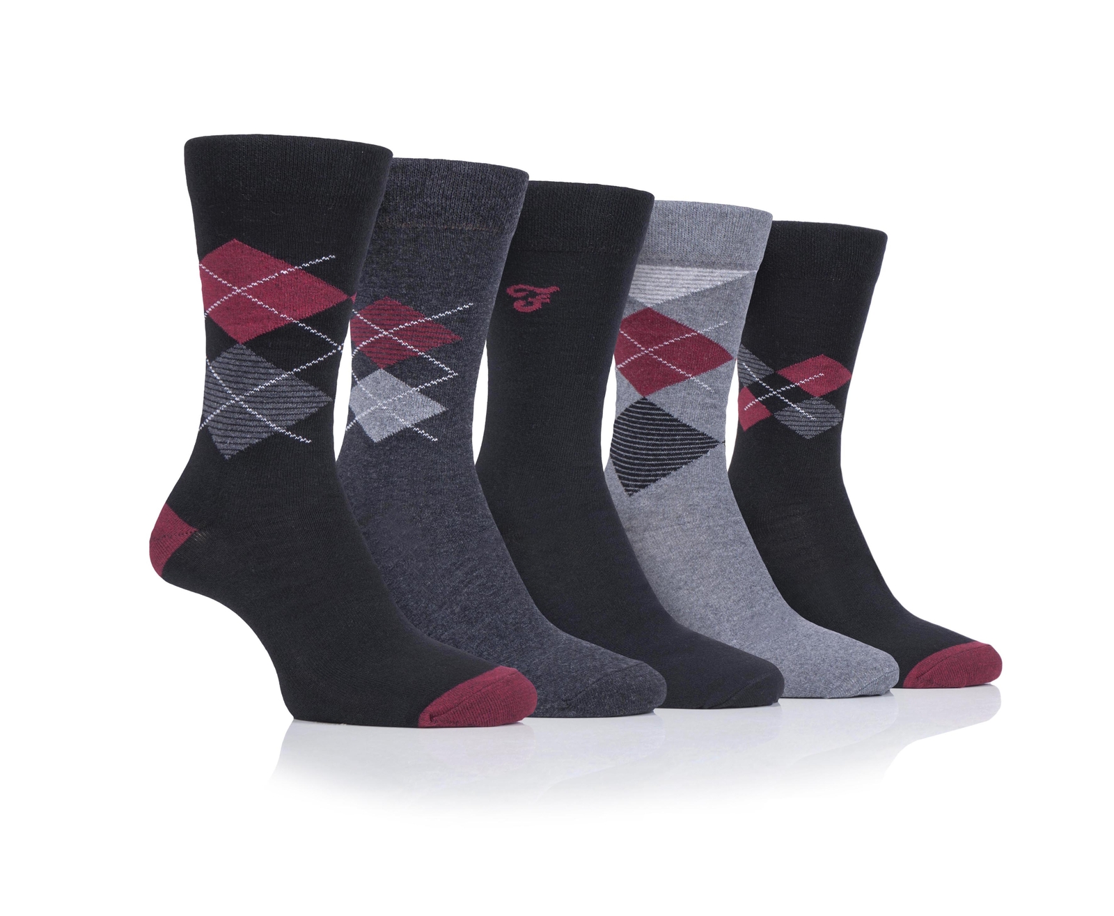 Farah Men's Socks With Gentle Grip Tops UK 6-11 Pack of 5 pairs for ...