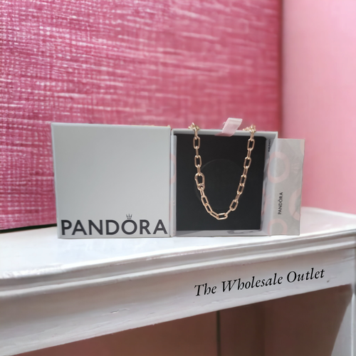 AUTHENTIC Pandora ME Rose Gold Link Chain Necklace (389685C00-50) w ...