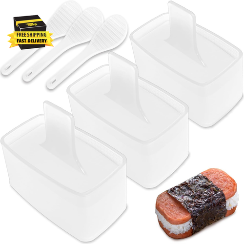 3 Pack Musubi Press Mold, Non-Stick Onigiri Maker Sushi Press Mold for ...