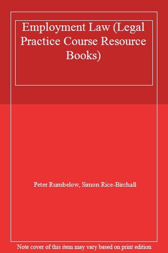 Employment Law (Legal Practice Course Resource Books) By Peter ...