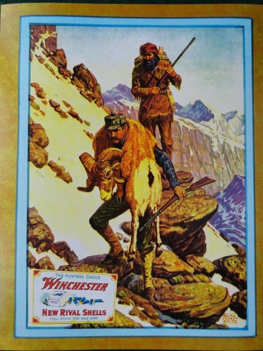Winchester Repeating Arms. Co Advertising Poster, Ralph Crosby Smith ...