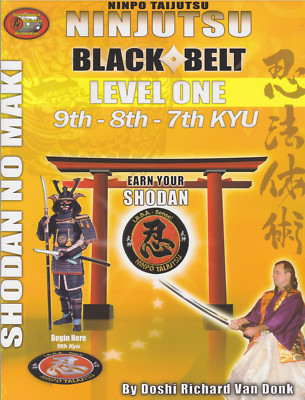 Ninjutsu Shodan Level 1 Book by Richard Van Donk | eBay