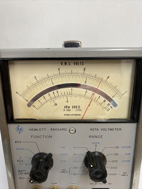 Hewlett Packard HP 427A Voltmeter With Option 1 for sale online | eBay