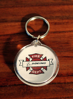 Vintage Boeing Fire Dept Key Chain fire department RARE! | eBay