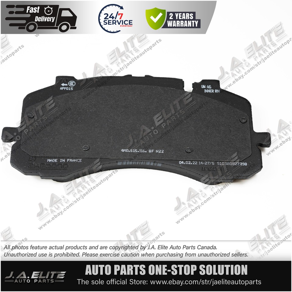 Genuine Front Brake Pad kit for Bentley Bentayga (2017+) 4M0698151BN | eBay