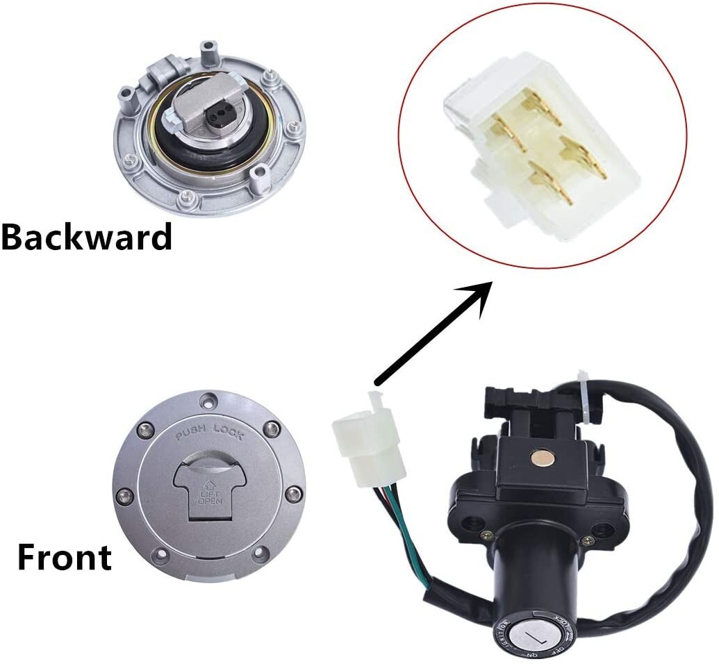 Ignition Lock Key Set for Honda CBR600RR CBR600F4I CBR1000RR CBR1100XX ...