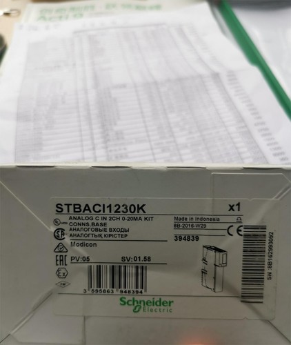 SCHNEIDER STBACI1230K ANALOG C IN 2CH 0-20MA KIT NEW IN BOX DHL/FEDEX ...