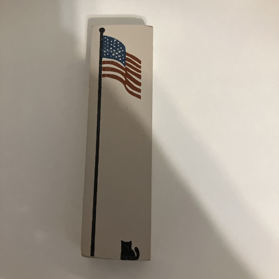 Lot Of 7 The Cats Meow Village Series Wooden Shelf Sitters Vintage 1991 ...