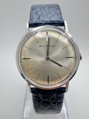Vintage Marc Nicolet Manual Wind Watch Very Thin Nice Patina Dial ...