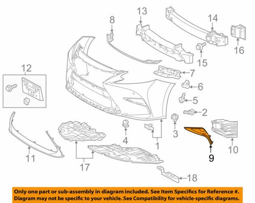 81482-33040 Toyota Cover, fog lamp, lh 8148233040, New Genuine OEM Part ...