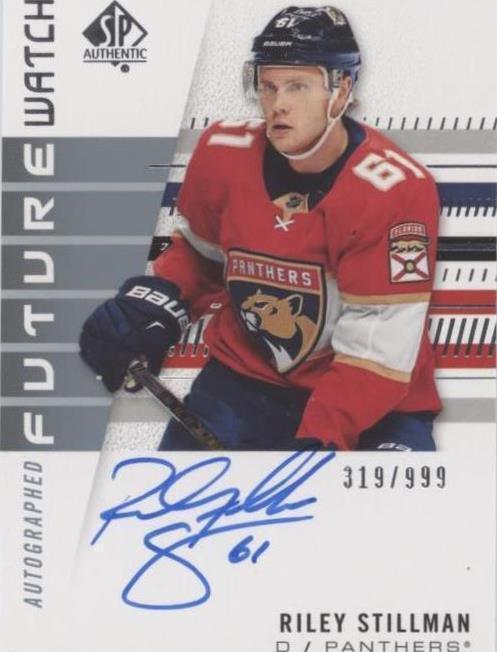 2019-20 SP Authentic - Autographed Future Watch Rookies Riley Stillman ...