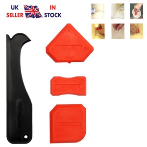 Silicone Sealant Spreader Finishing Kit Tool + Black Remover Set of 4 ...