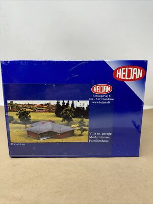 Model Railroad Building Kit Modern House Garage HO scale Heljan #218 ...