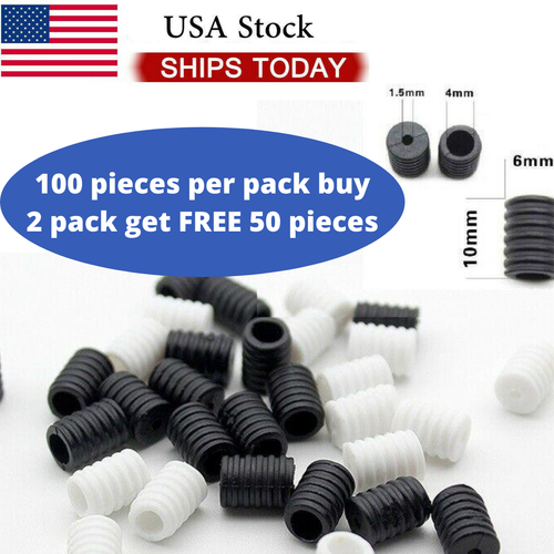 100 Cord Locks for Face Mask Adjuster Elastic Band Stopper Shape For ...