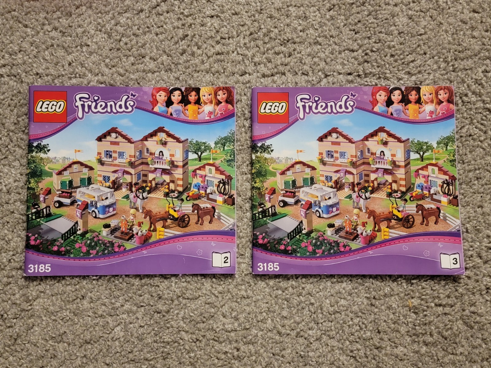 Lego Friends Instruction Manuals ONLY 3185 Summer Horse Riding Camp ...