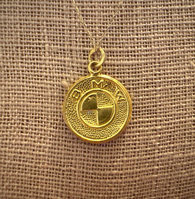 RARE Vintage 22K Yellow Gold Double Sided BMW Pendant | eBay