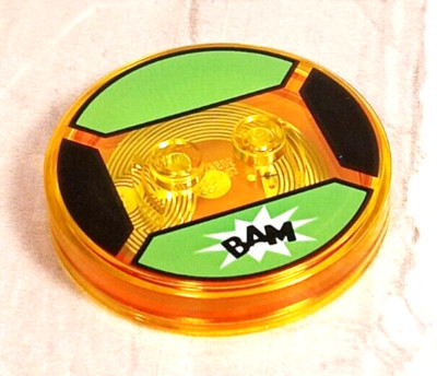 New LEGO BAM Stand Toy Tag Printed Green Black Trans Orange BUILD A ...