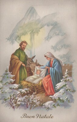 CARTOLINA AUGURALE BUON NATALE BAMBINI FELICITA REGALI SPERANZA ...