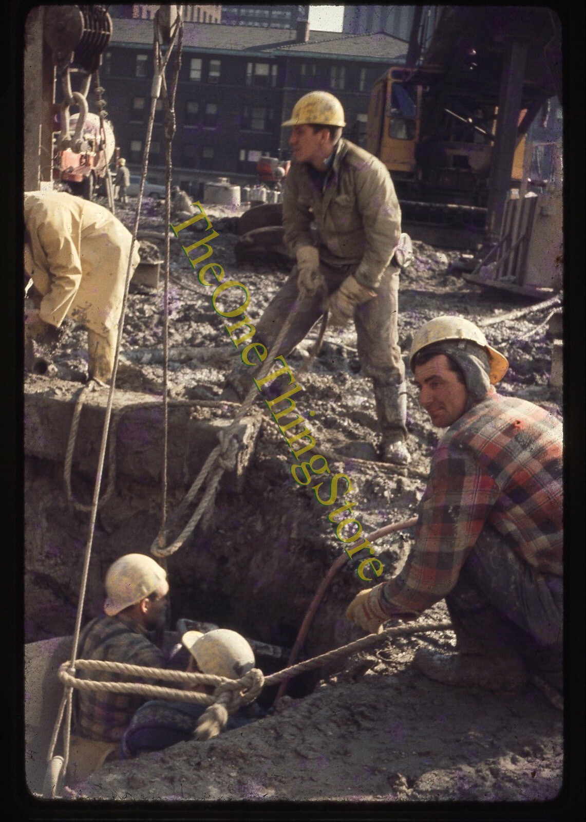 Chicago John Hancock Building Construction 1960s 35mm Slide Workers | eBay