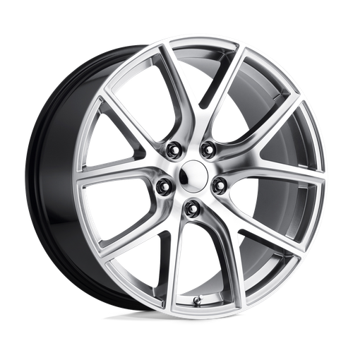 Performance Replicas PR181 20x10 5x127 50mm Hyper Silver Machined Wheel ...
