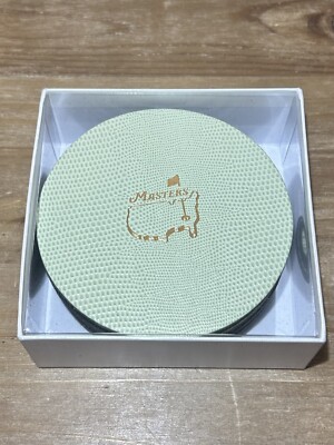 Masters Golf Drink Coasters (8) Lt Green ANGC Augusta National NIP! | eBay