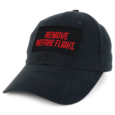 Black Red Remove Before Flight Hook and Loop Patch Tactical Cap - FREE ...