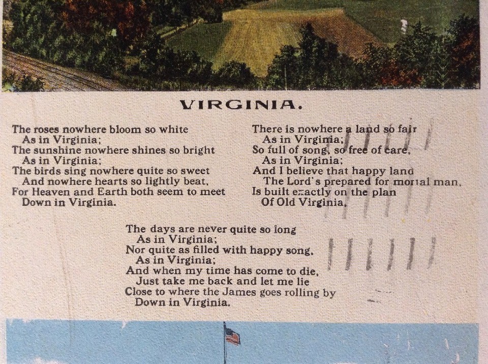 "Virginia" (Poem), VA - 1919 | eBay