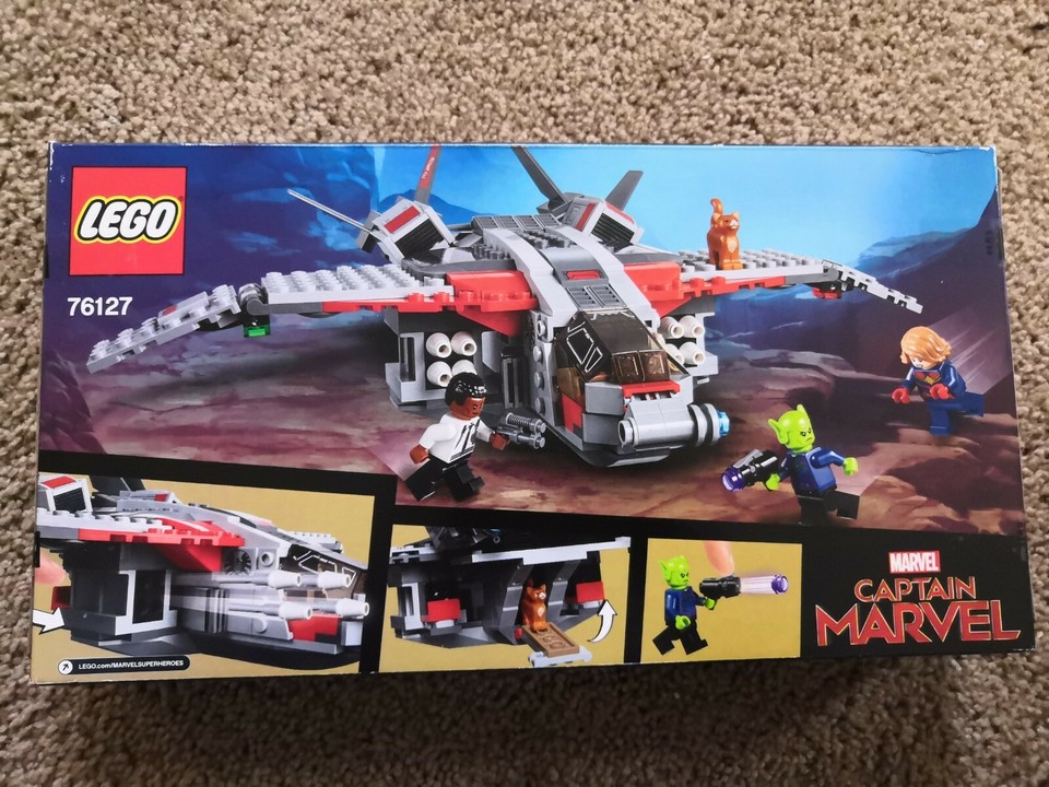 Lego 76127 Marvel Captain Marvel And The Skrull Attack 307 Pieces NEW ...