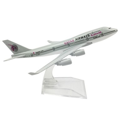 1:400 Alloy B747 Qatar Airways Airplane Model Diecast Plane With ...