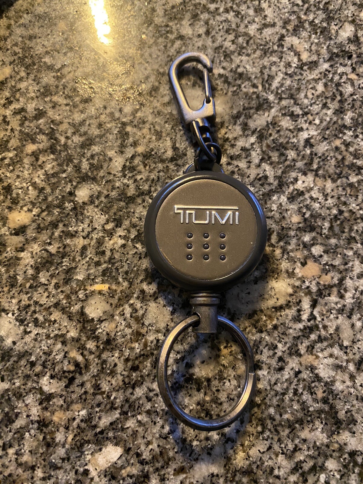 TUMI Silver Tone Metal Key Ring | eBay