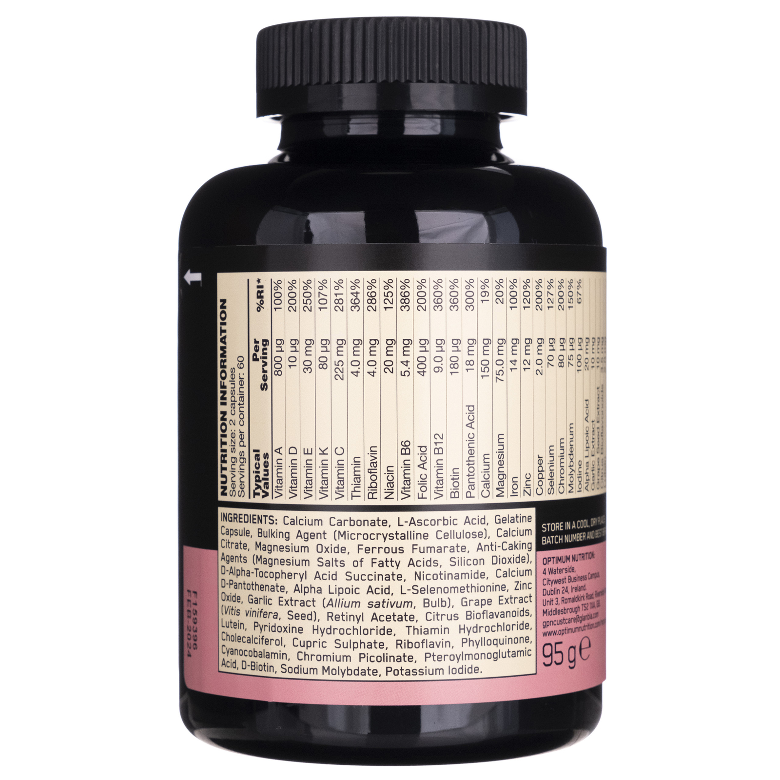 Optimum Nutrition Opti-Women (multivitamin for active women), 120 ...