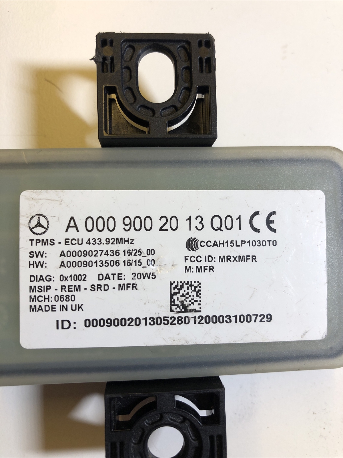 Mercedes Original Reifendruck Sensor Steuergerät TPMS Module 433 MHz ...
